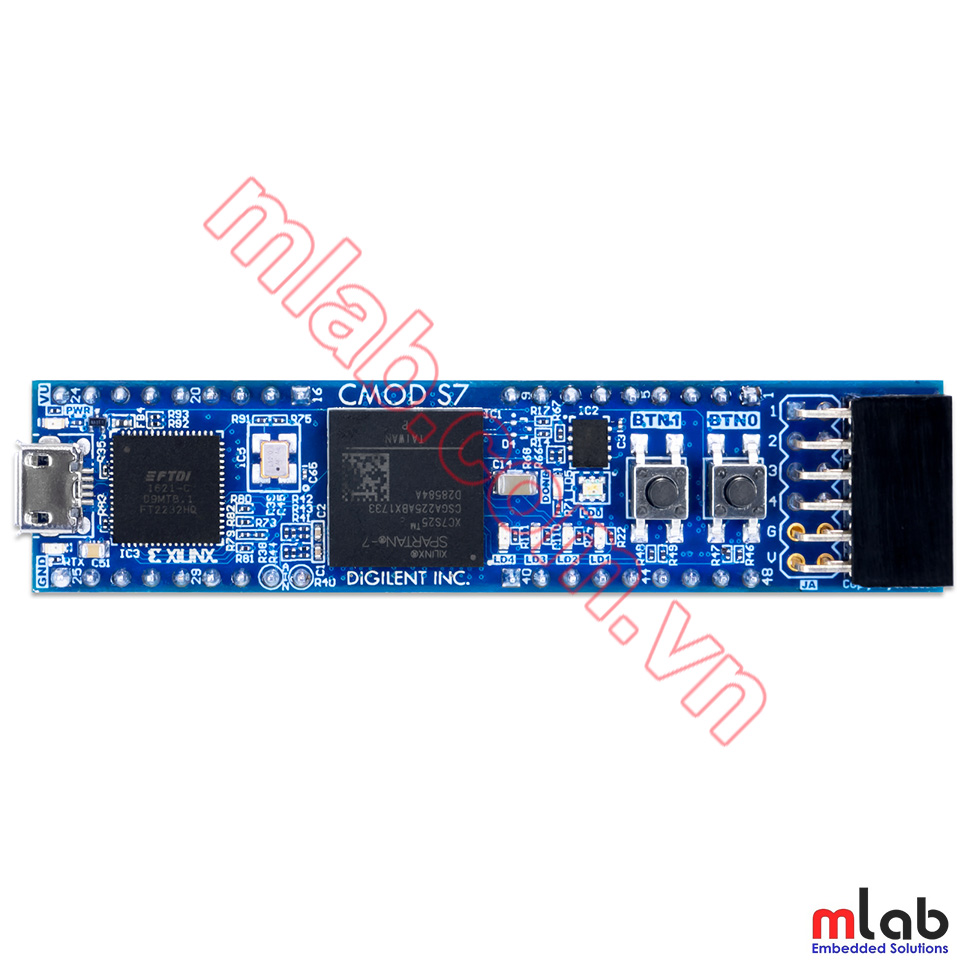 Cmod S7: Breadboardable Spartan-7 XILINX FPGA Module
